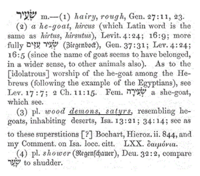 Topic: Hebrew/Greek Word Meanings: Esau, Edom, Mt. Seir, Demons and ...